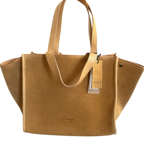 margot | Bags | Margot Tan Suede Tote Bag | Poshmark